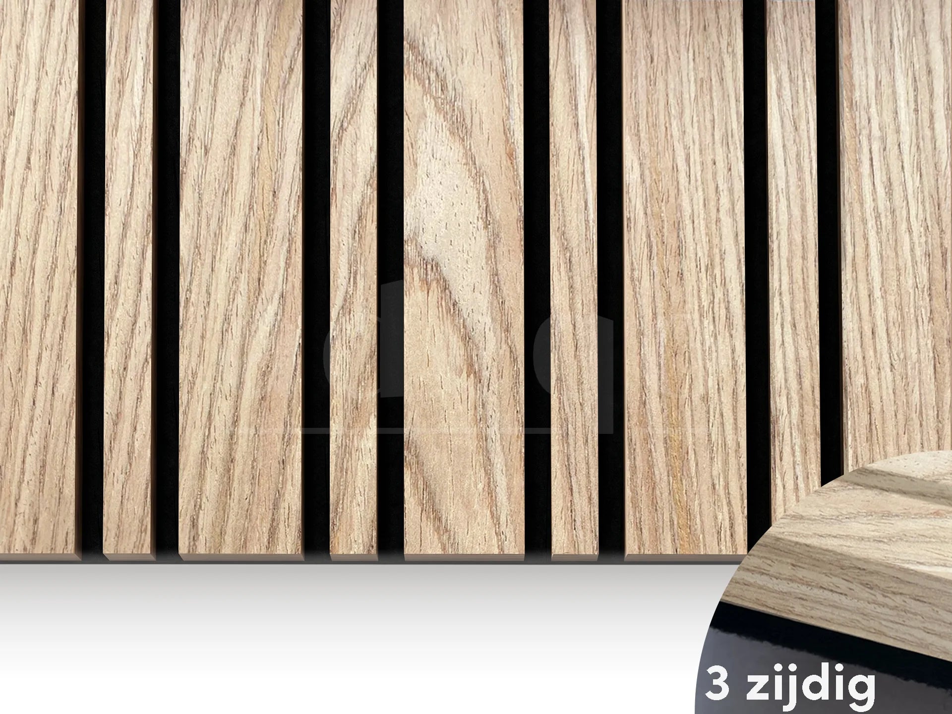 Akupanel Wisselende Lat 300x60 cm | Rustiek Eiken | Adeqo